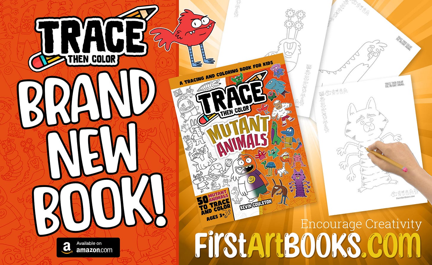 Free Activity Page: Trace Then Color A Mutant Turtle Cyclops | A ...