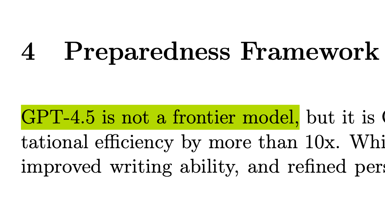 GPT-4.5: "Not a frontier model"? - by Nathan Lambert