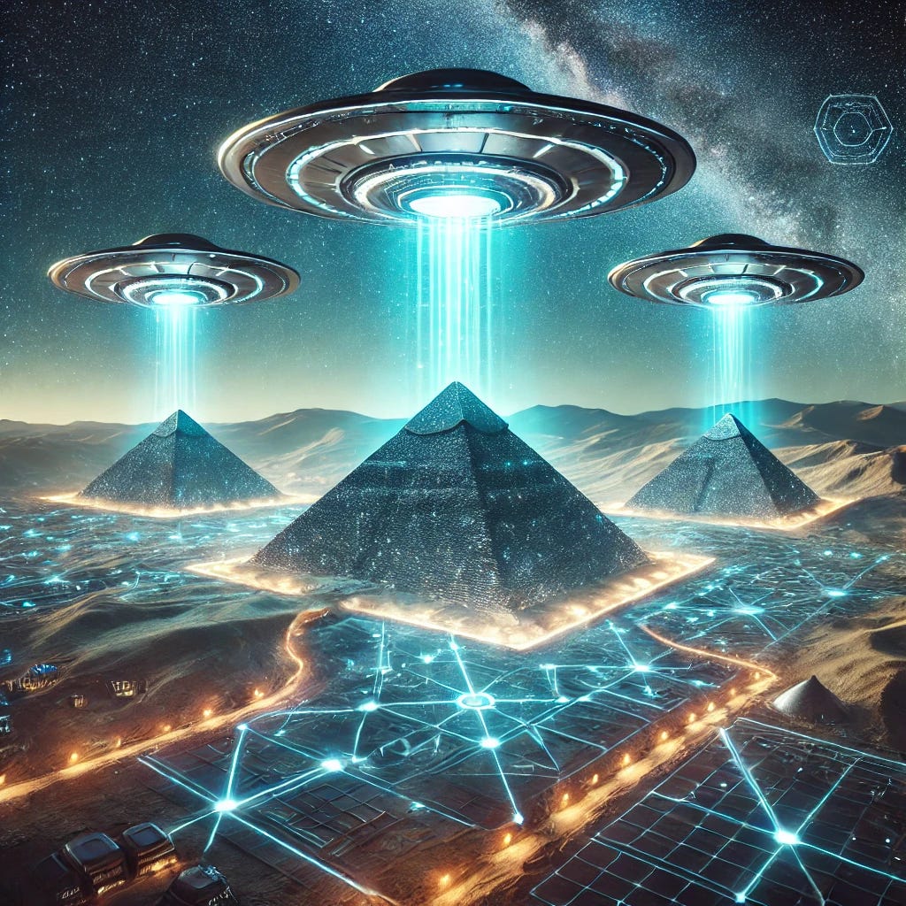 Synthetic Aperture Radar (SAR) scan of the Khafre Pyramid on the Giza ...