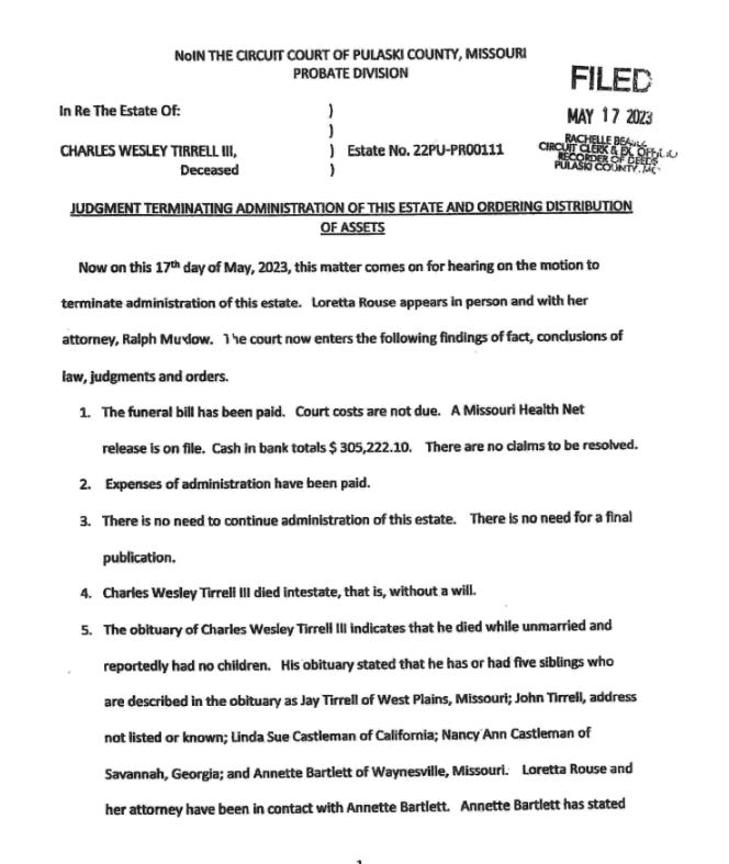 The Definitive Dossier of Loretta Rouse, Public Administrator for ...