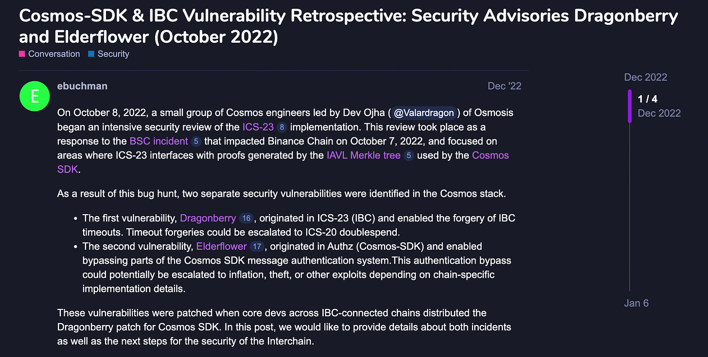 [VSA-2022-103] Cosmos-SDK: Forging Membership Proof Vulnerability in ICS-23