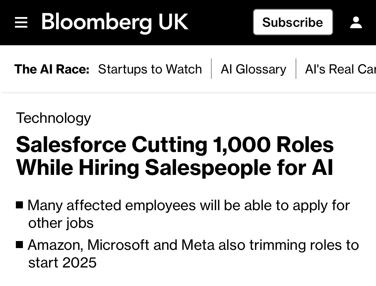 Salesforce AI Transition - FourWeekMBA