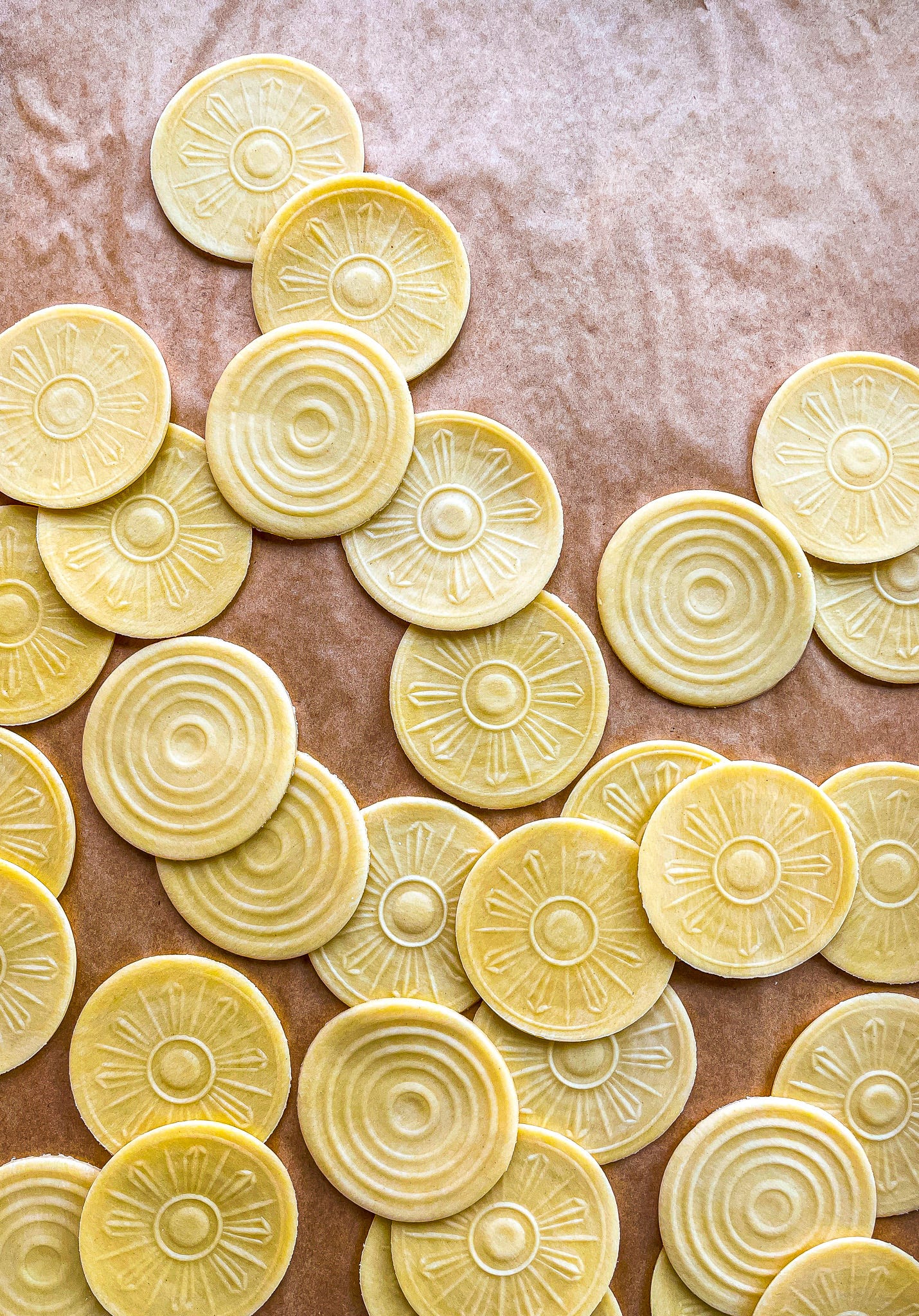 corzetti stampati, an old and regal pasta from genoa