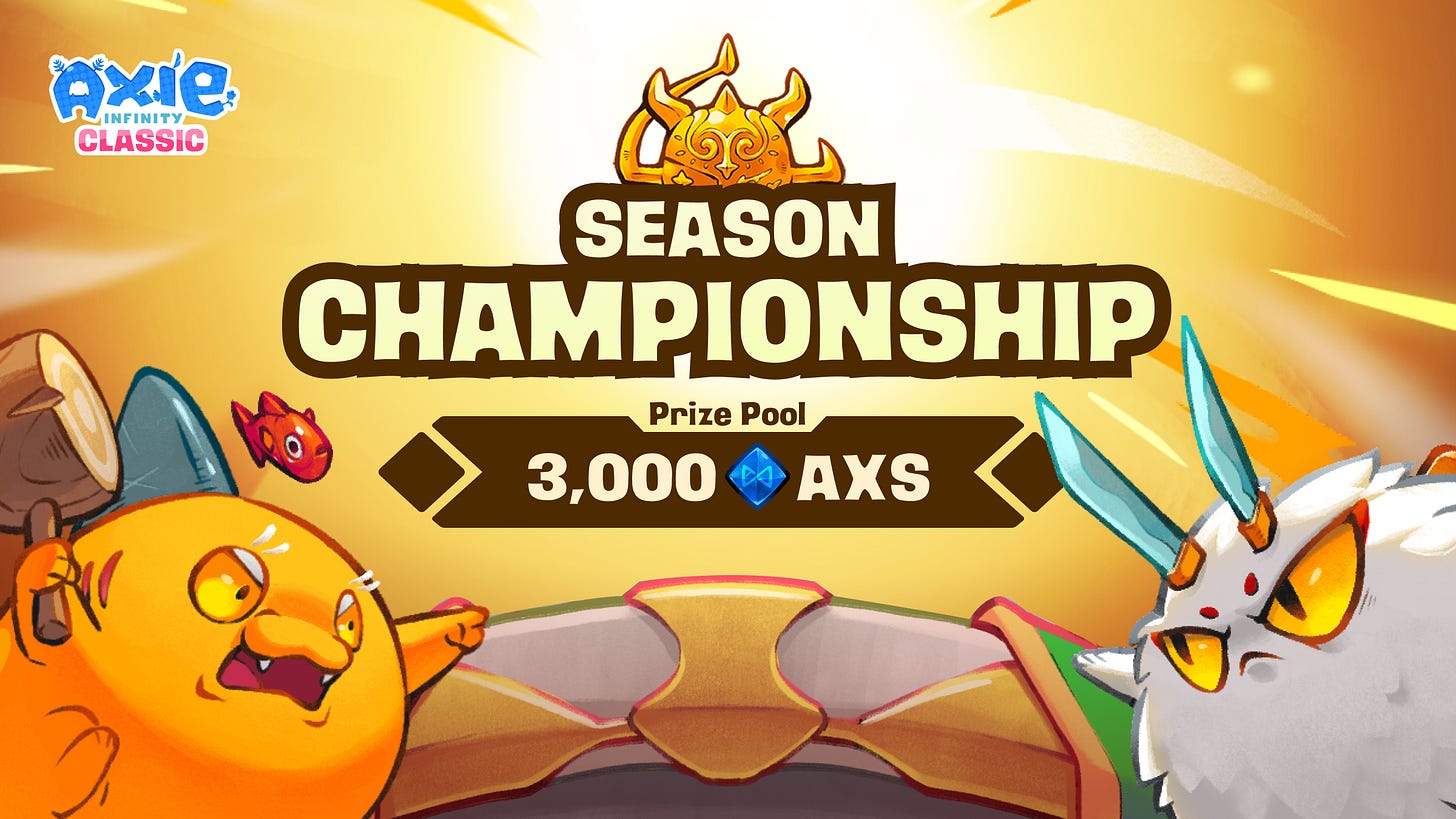Axie Classic Competitive Season 5 is LIVE! - The Lunacian