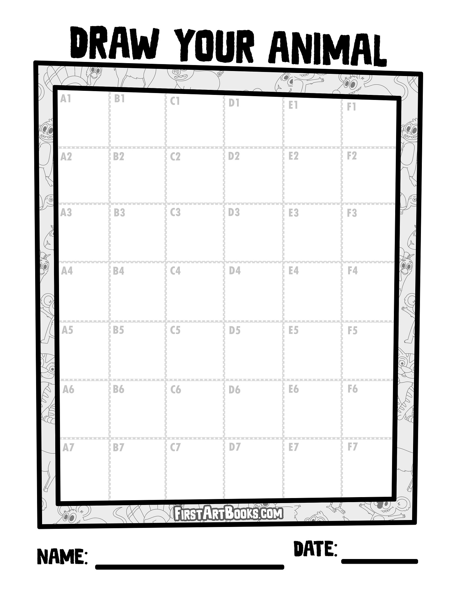 Free Activity Page: How To Draw A Sheep With The Grid Drawing Method ...