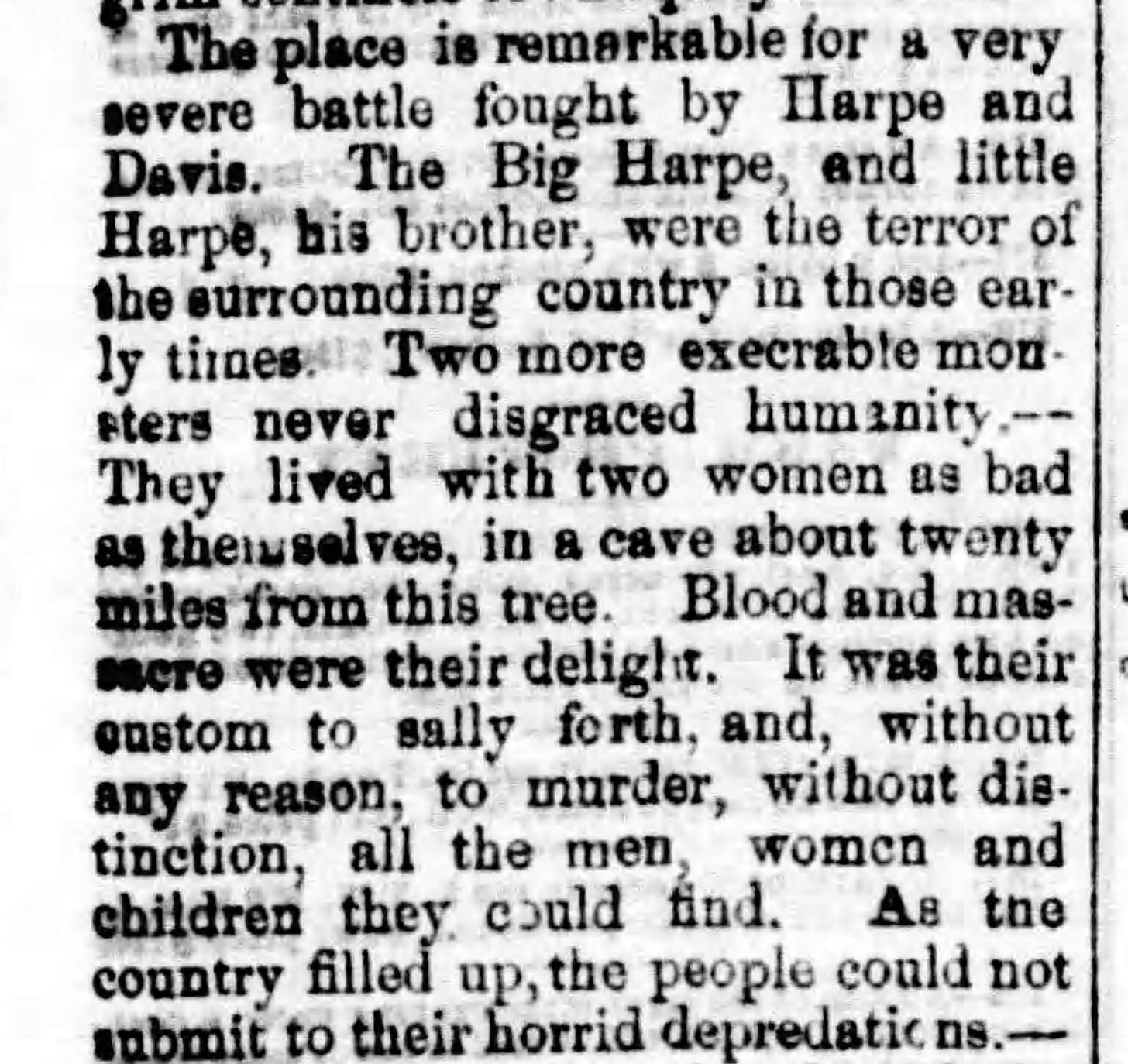 The Gruesome Saga of the Harpe Brothers: America's First Serial Killers