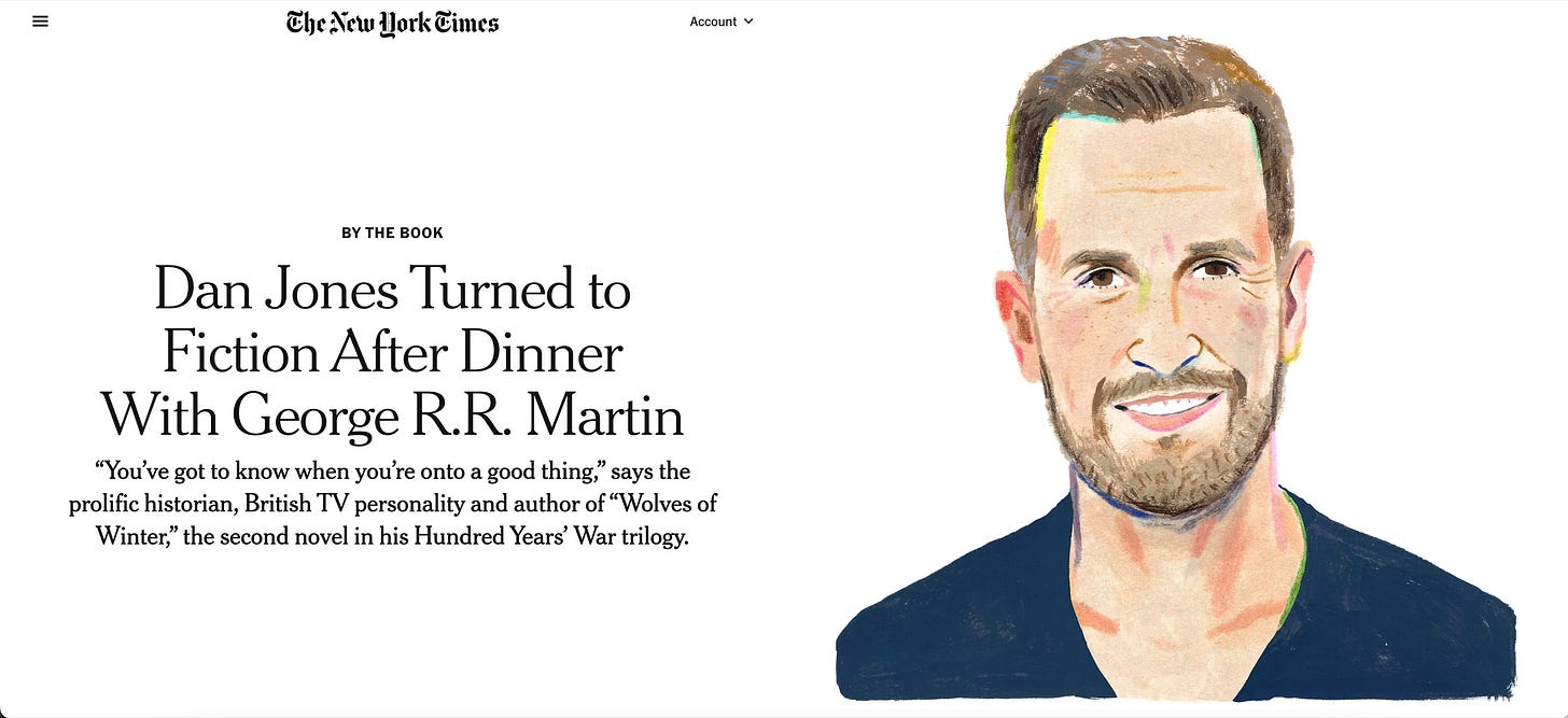 NEW YORK TIMES INTERVIEW!!! - by Dan Jones - History, Etc