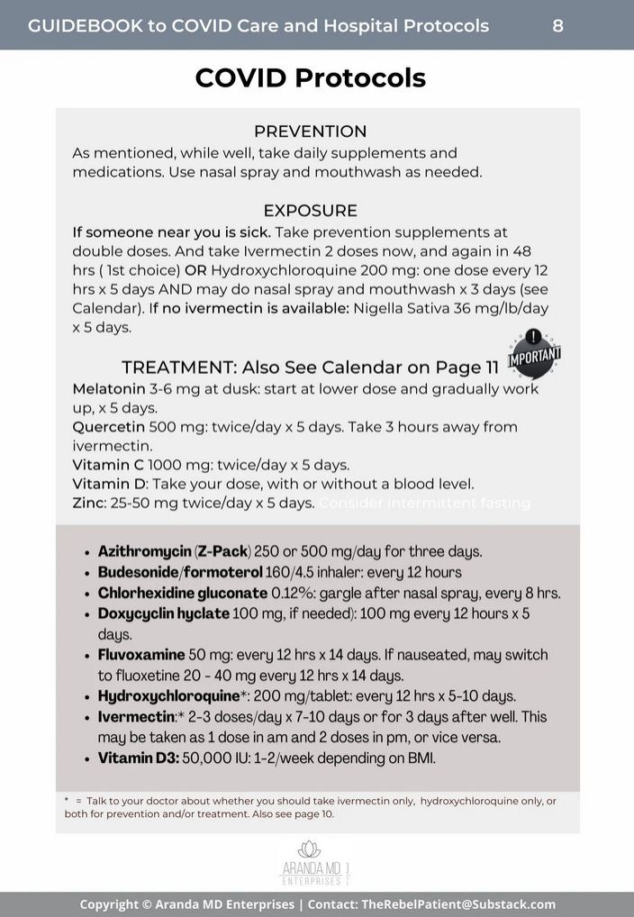 Guidebook to COVID Care and Hospital Protocols: Updated for January, 2024