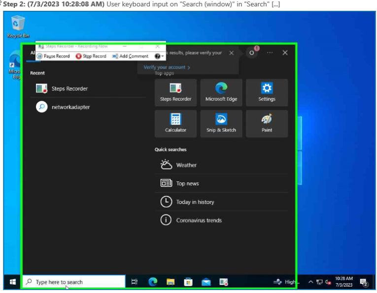 Record Instructions Using Built-in Windows Tools