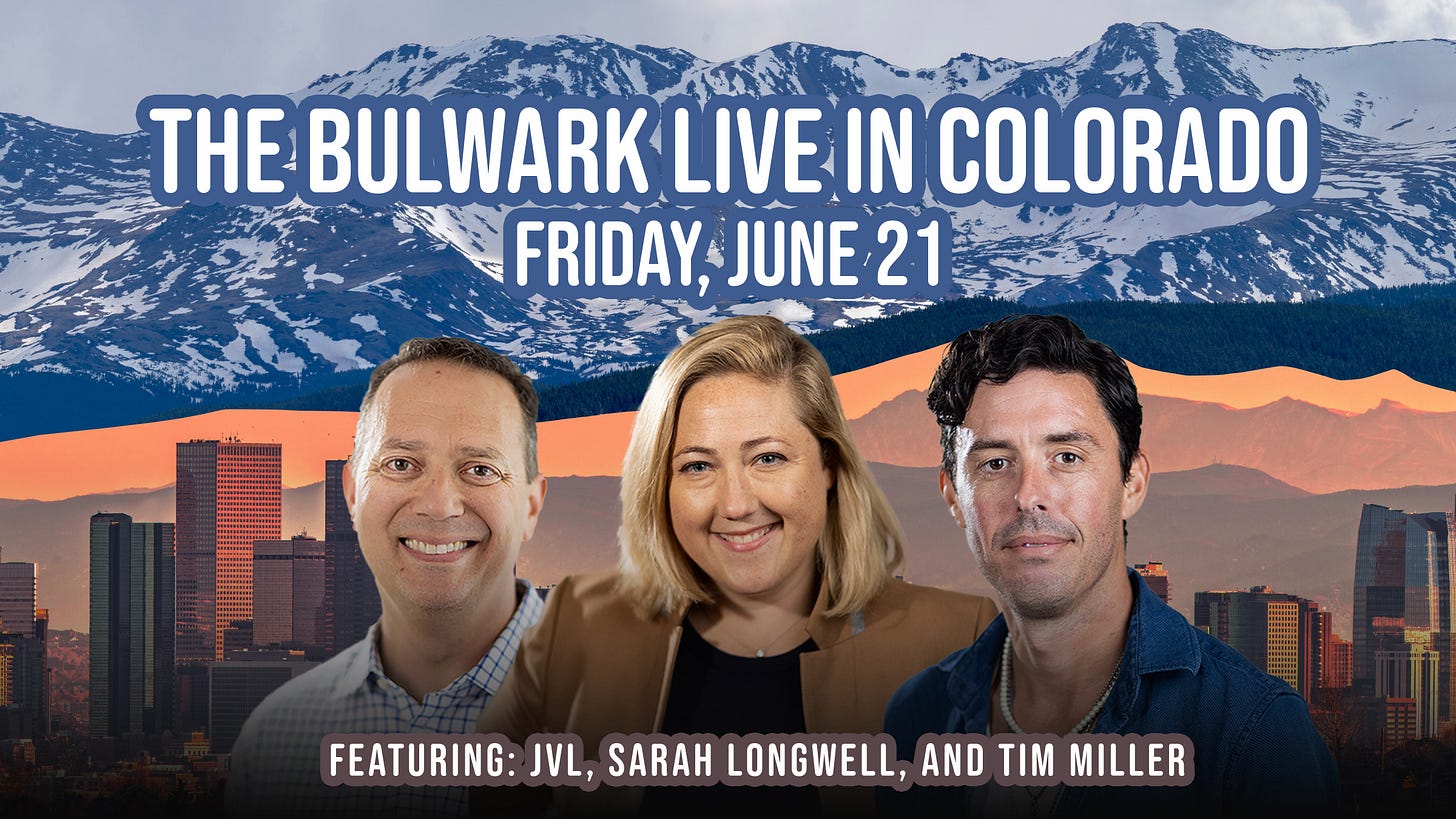 Join The Bulwark at these upcoming events - The Bulwark