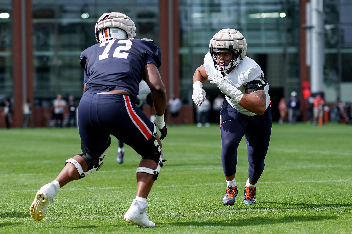 Auburn needs a new leader up front. Keldric Faulk already looks like one.