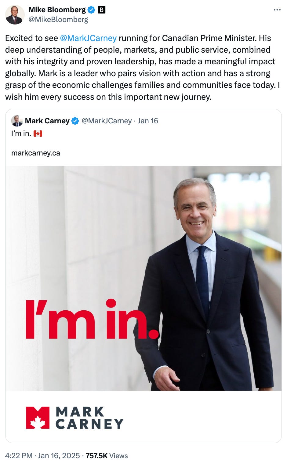 “Outsider” Mark Carney didn’t actually resign from all his positions ...