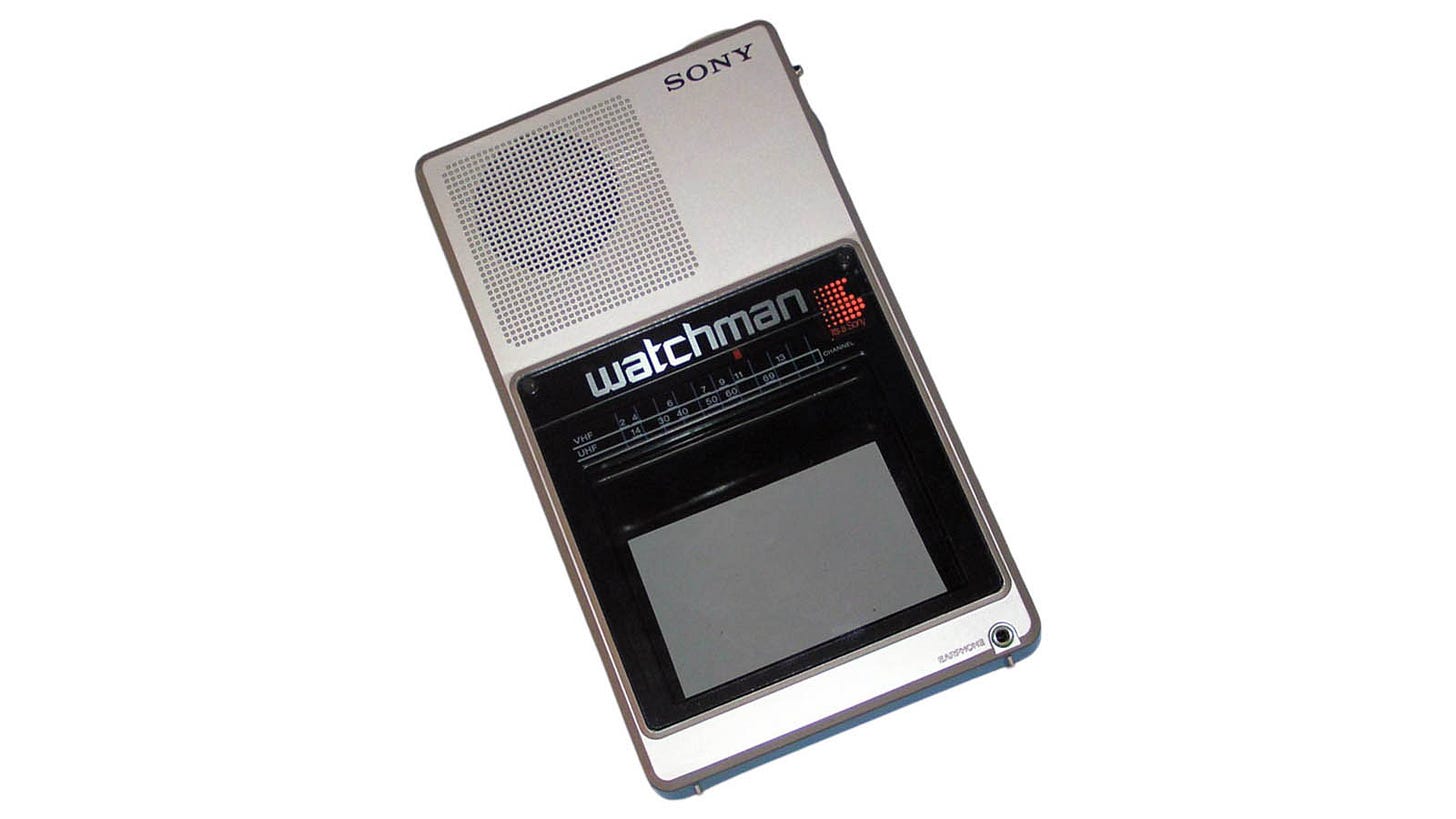Sony’s Watchman Evolution (1982-1997) - by ObsoleteSony