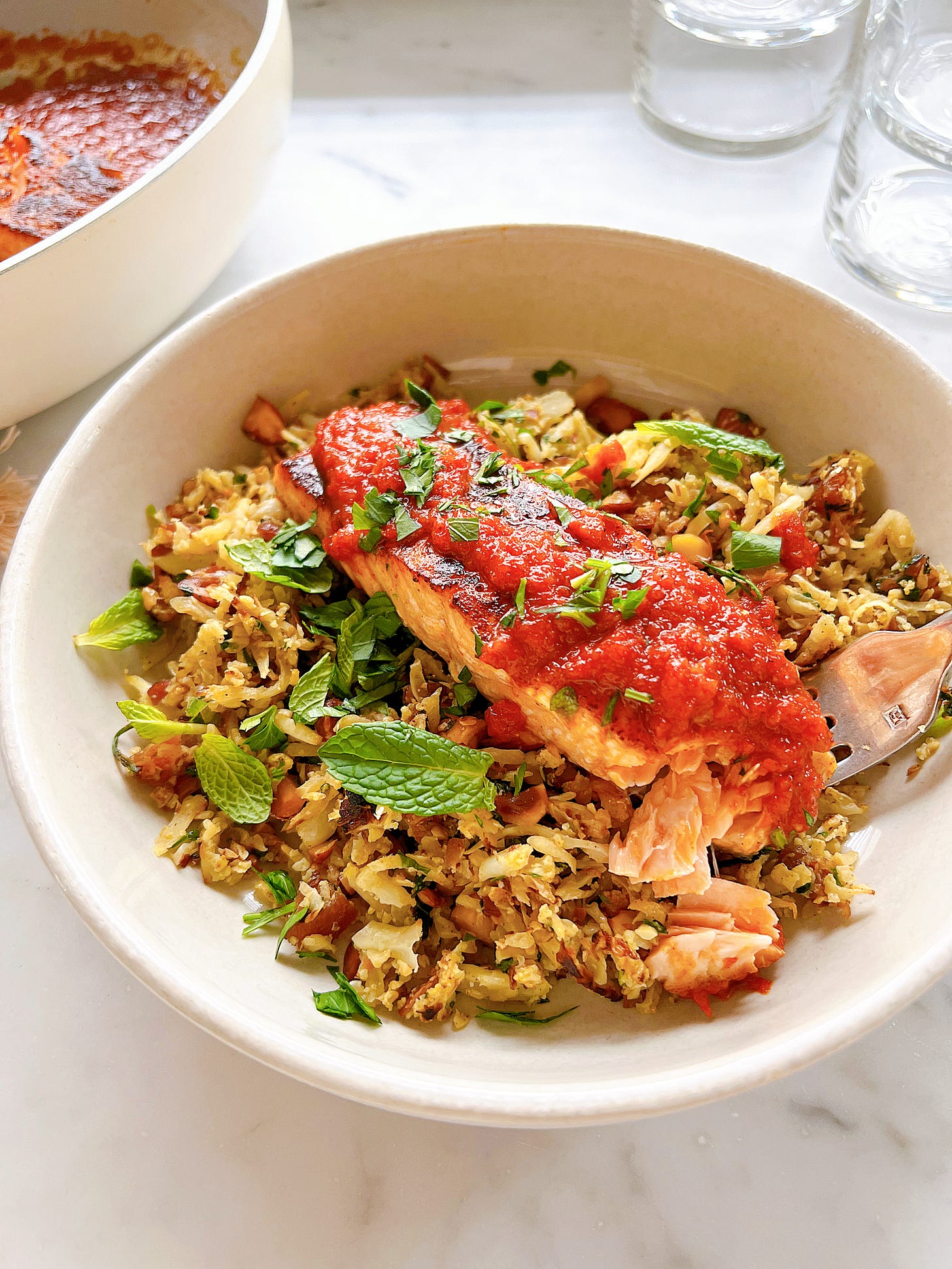 Easy Weeknight Dinner - Red Pepper Salmon