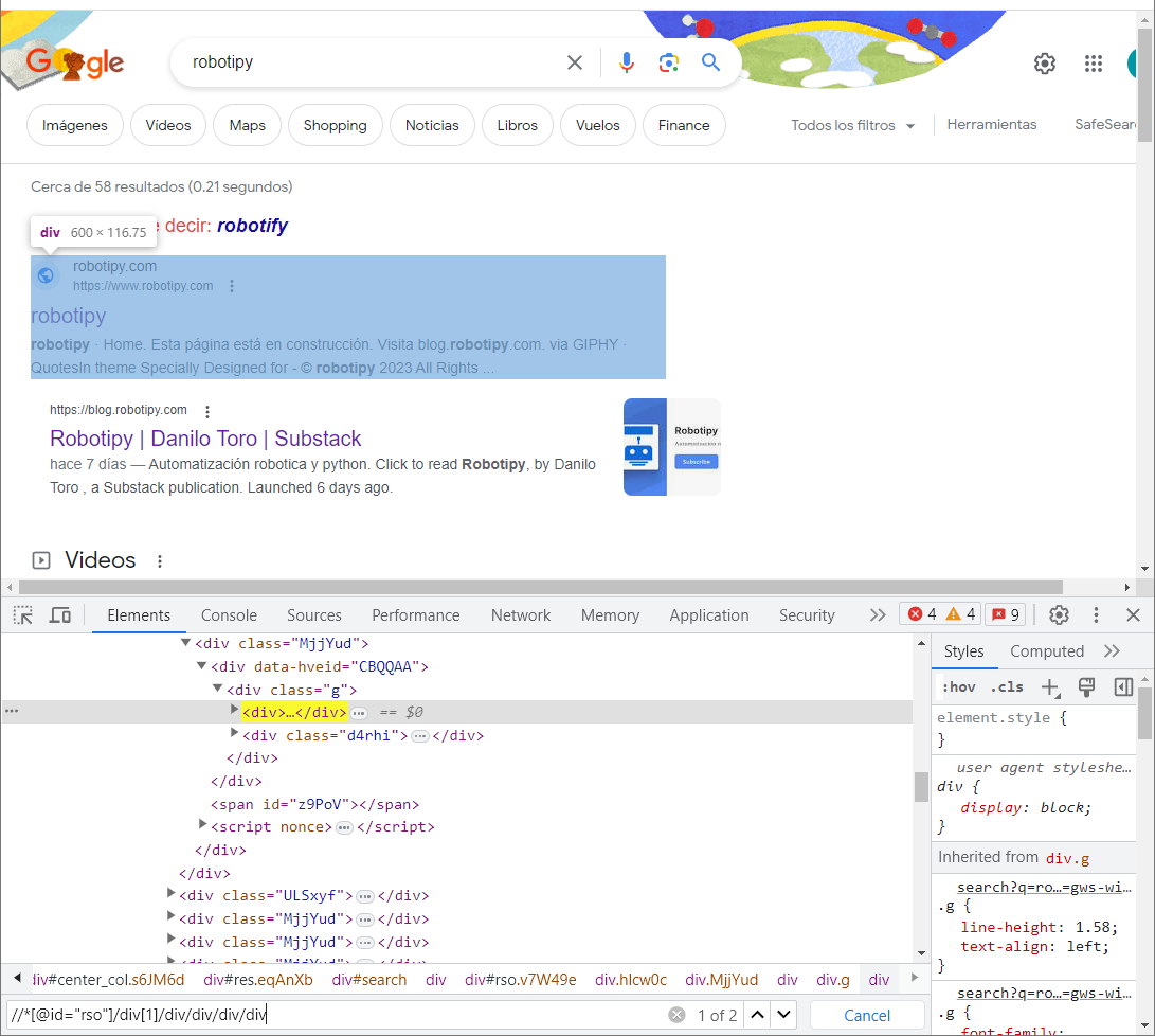 Xpath: Encuentra cualquier elemento en una página web