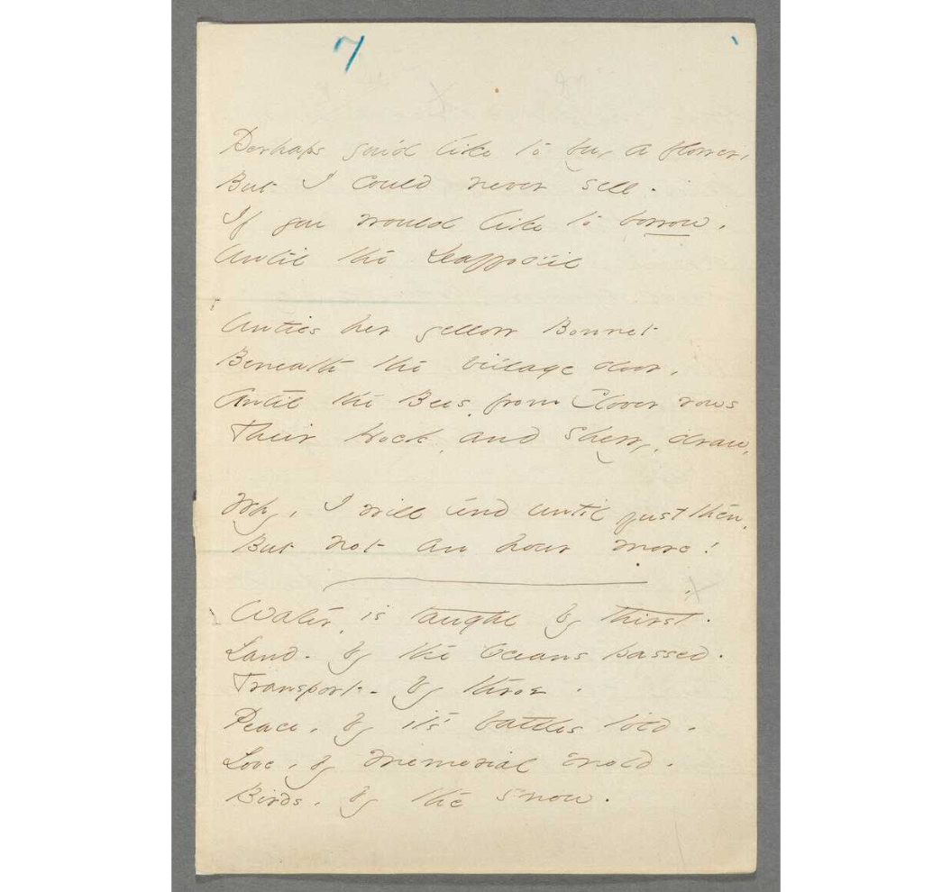 Deciphering Emily Dickinson's Notes - by Jillian Hess