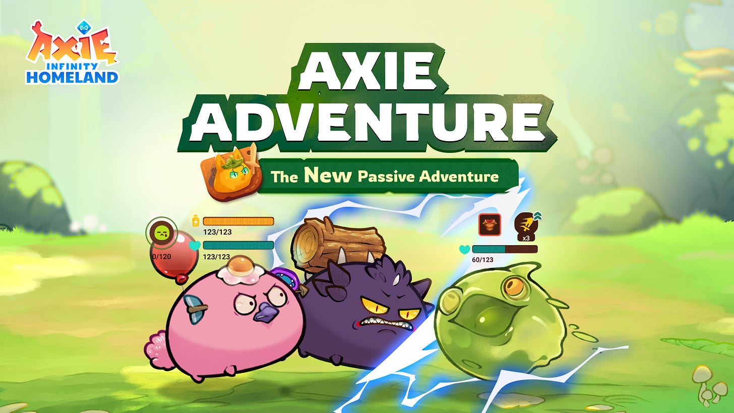 Axie Adventure is LIVE in Homeland! - The Lunacian