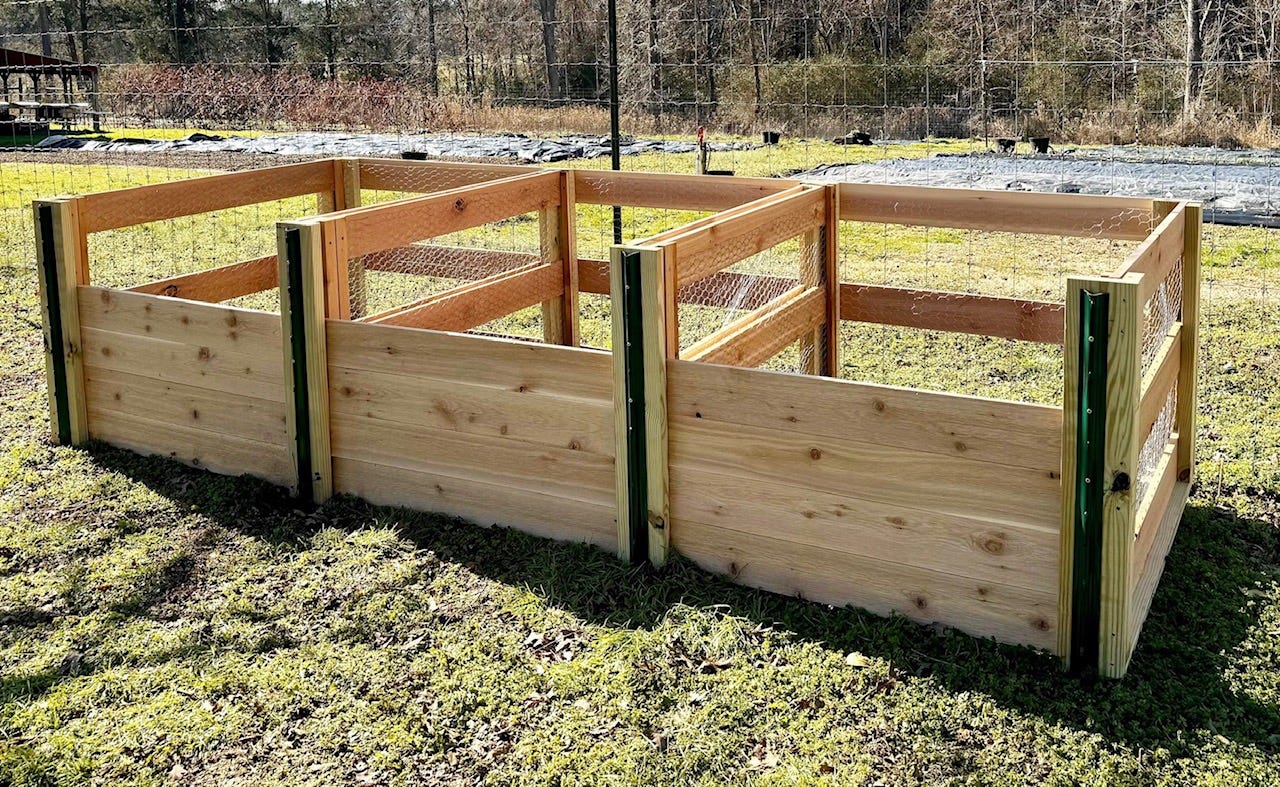 BEST EVER 3-bay compost bin - by Michelle Aronson