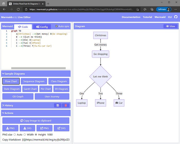 How to create and edit Mermaid Diagrams