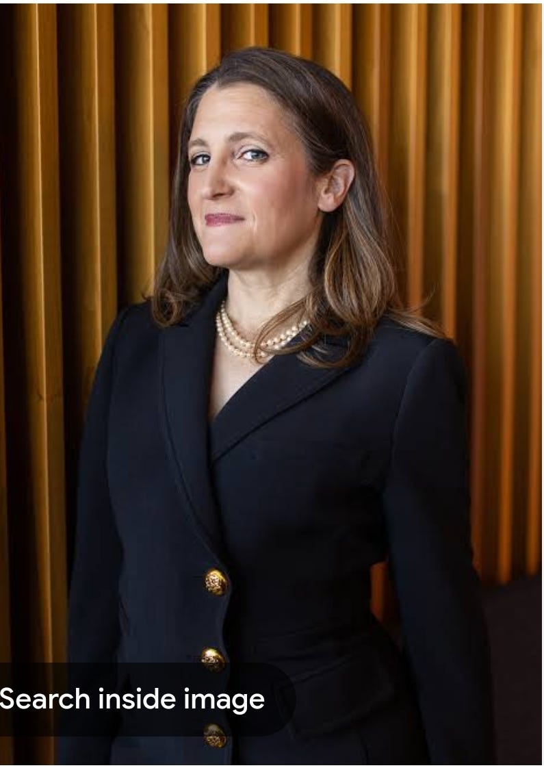 Look Canada's Chrystia Freeland is a dead wringer for WEF Klaus Schwaab ...