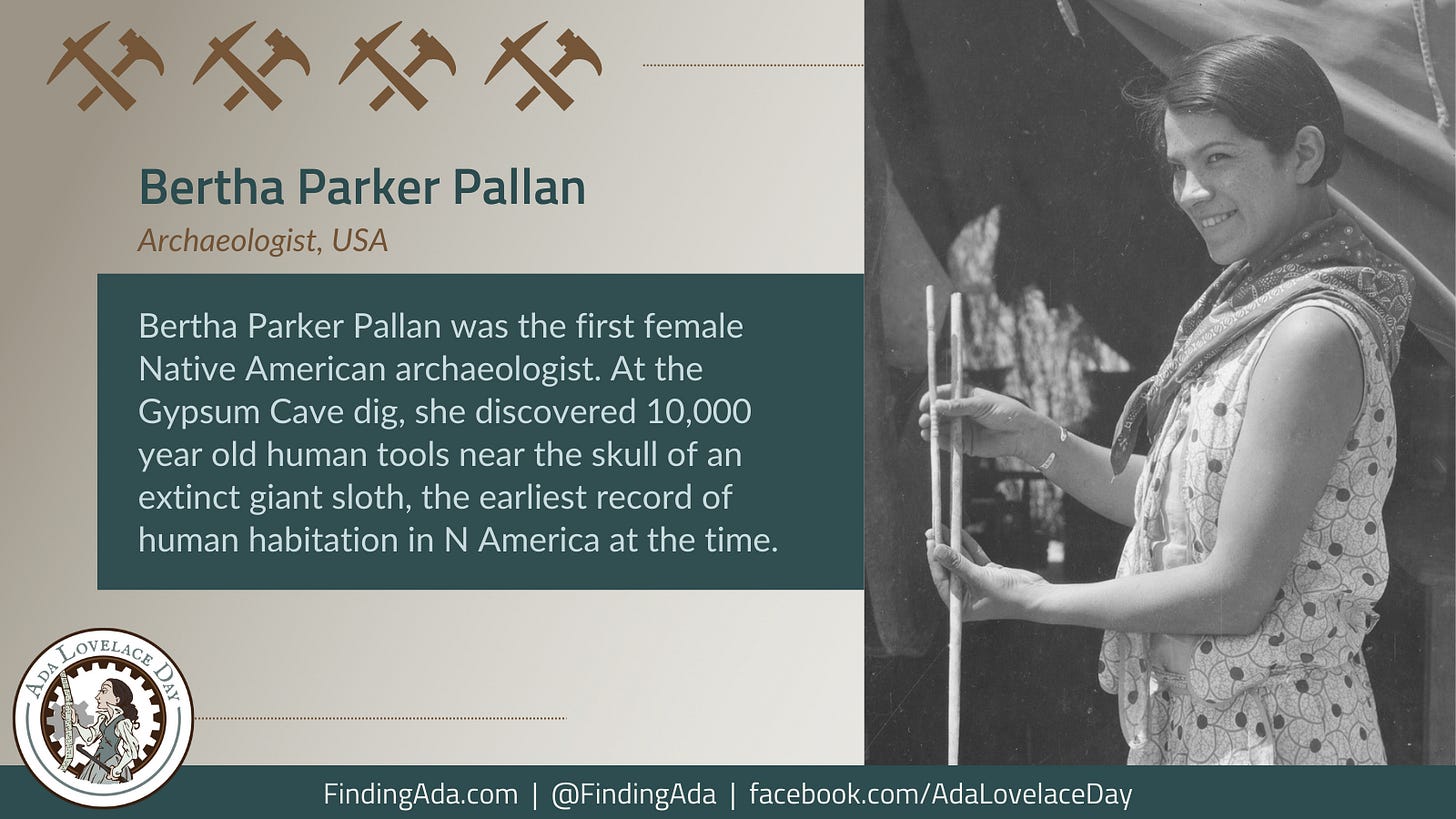 Bertha Parker Pallan, Archaeologist