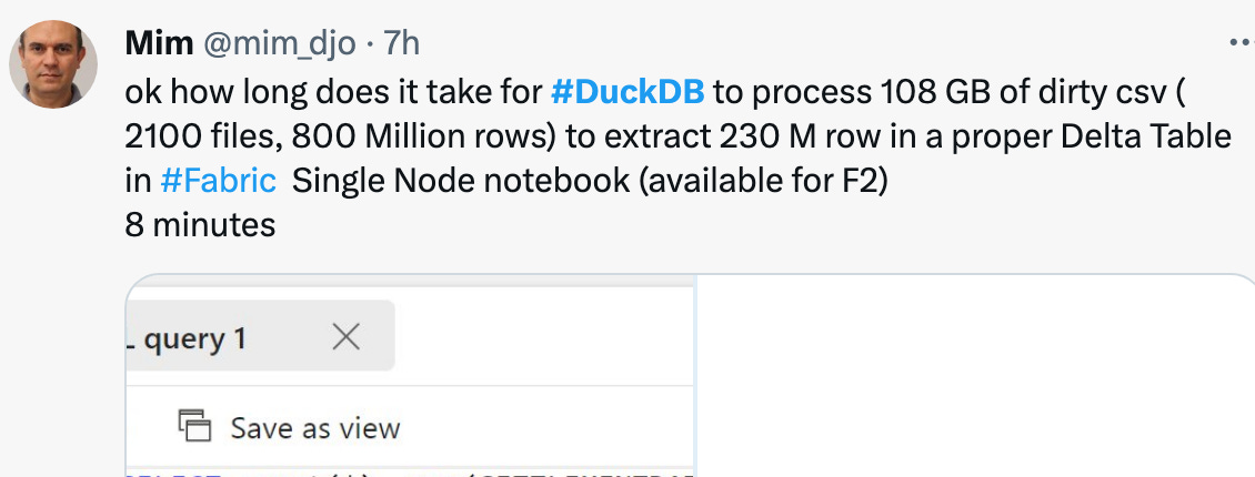 Why DuckDB is losing to Polars - by Daniel Beach