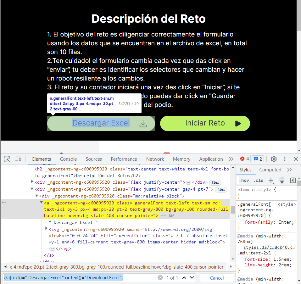Xpath: Encuentra cualquier elemento en una página web