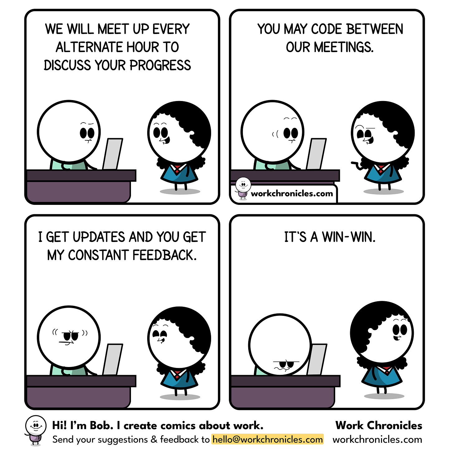 (comic) Sync ups - Work Chronicles