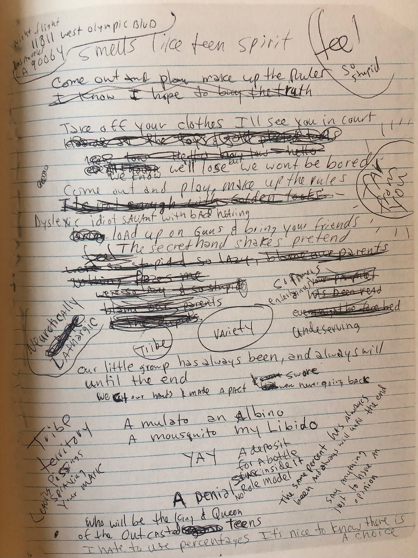Kurt Cobain's Spiral Notebooks - by Jillian Hess - Noted