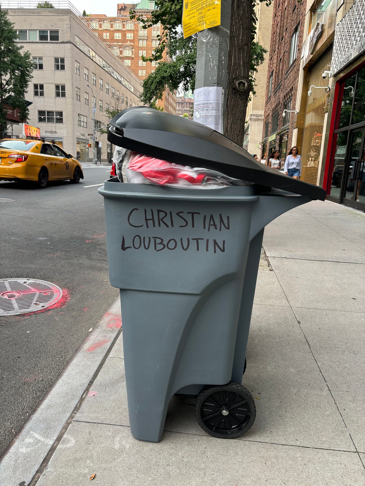 The Branded Trash Cans of Madison Ave