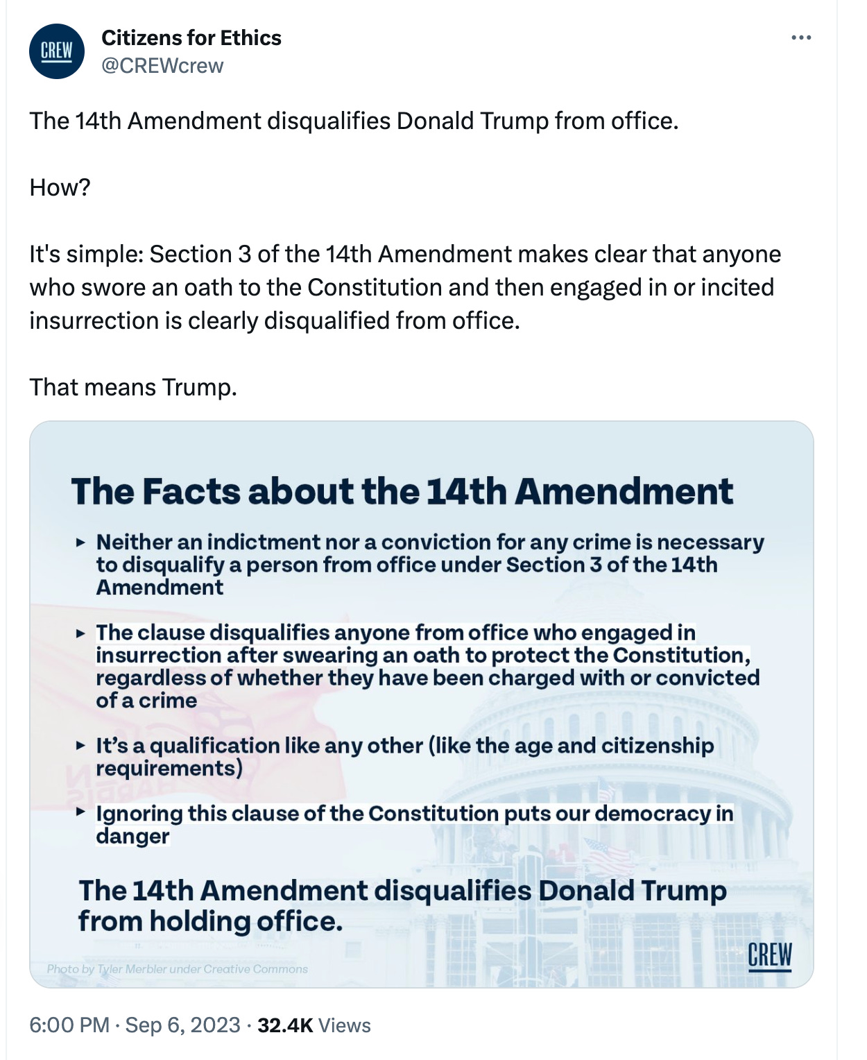 The surprisingly strong case for Trump's disqualification