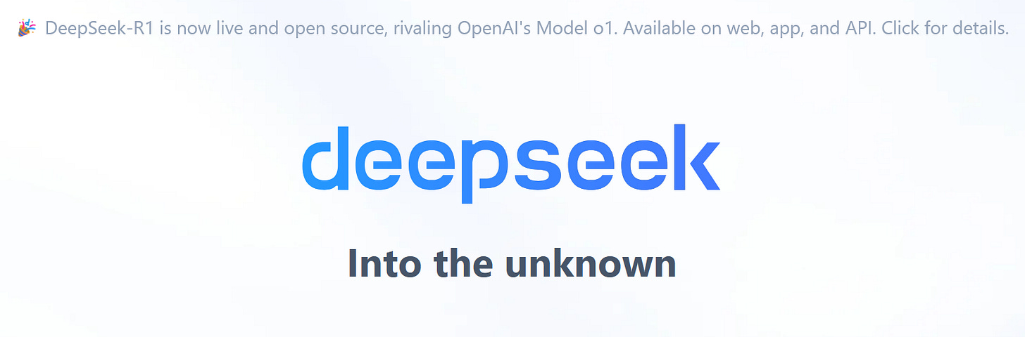 DeepSeek: Into The Unknown