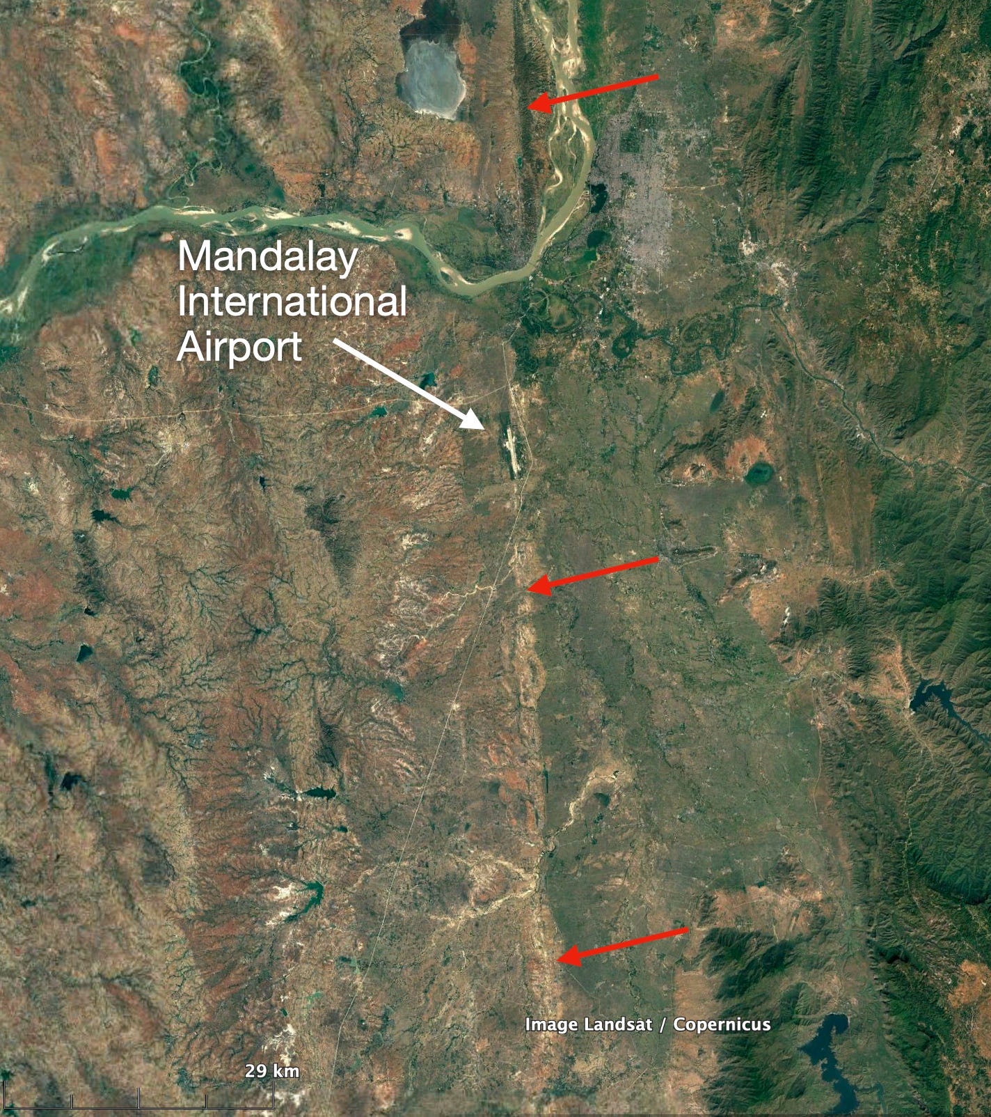 Catastrophic M7.7 earthquake caused by rupture of Sagaing Fault in Myanmar
