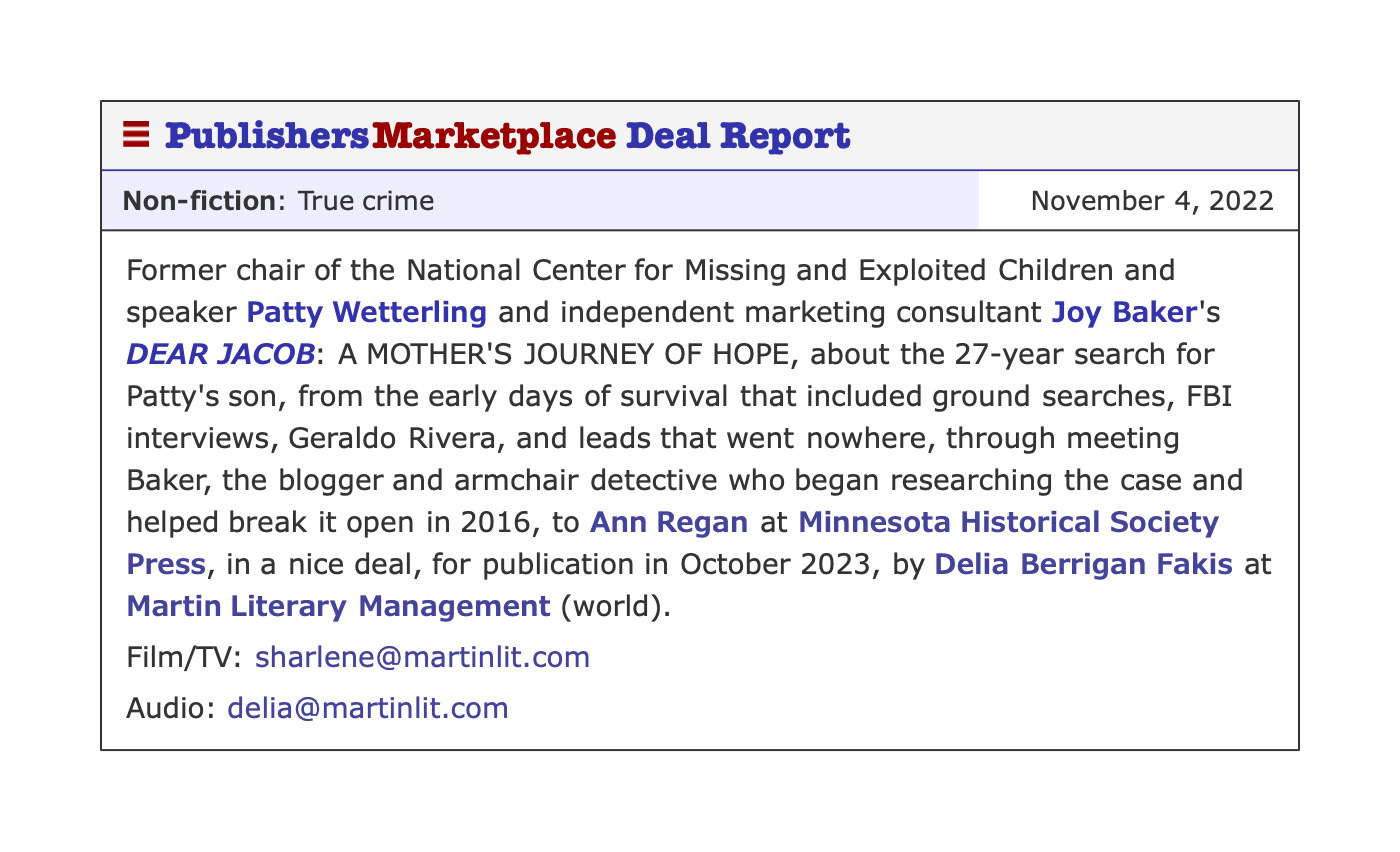 Dear Jacob: A Mother’s Journey of Hope - by Joy Baker