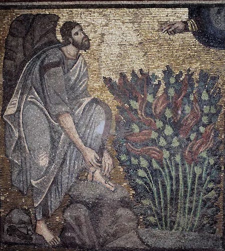 The Transfiguration mosaic at Sinai - by Amelia Sims McKee