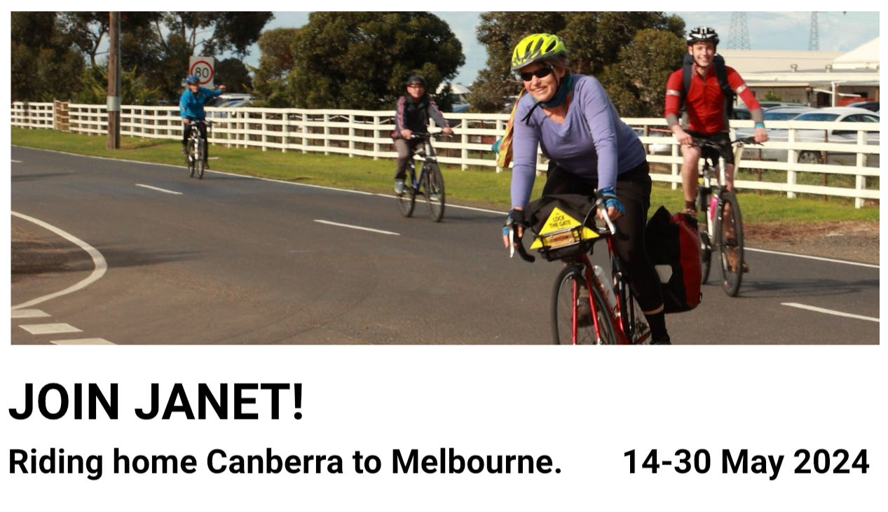 Riding Home - by Janet Rice - Janet’s Substack