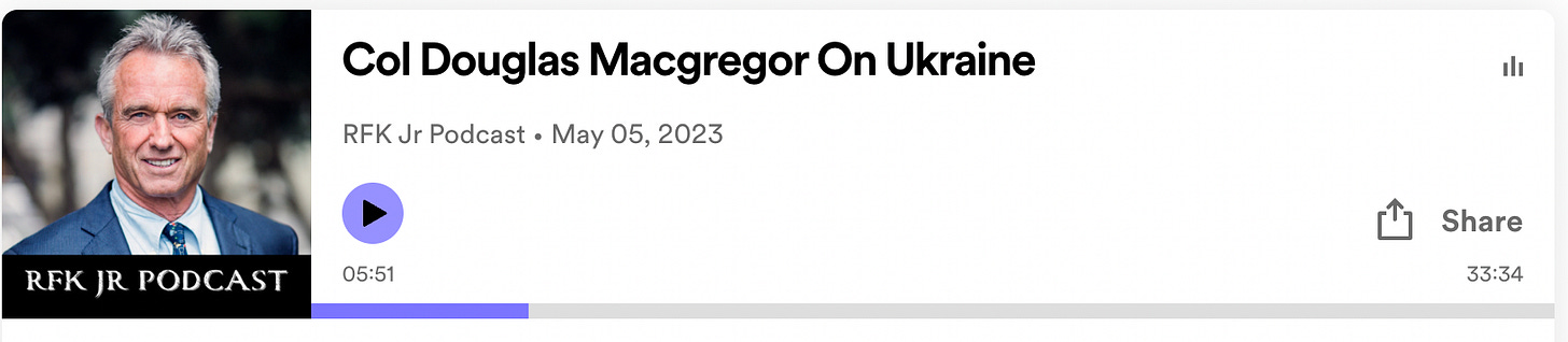 RFK Jr. Interviews Col. Douglas Macgregor On Ukraine – The Burning Platform
