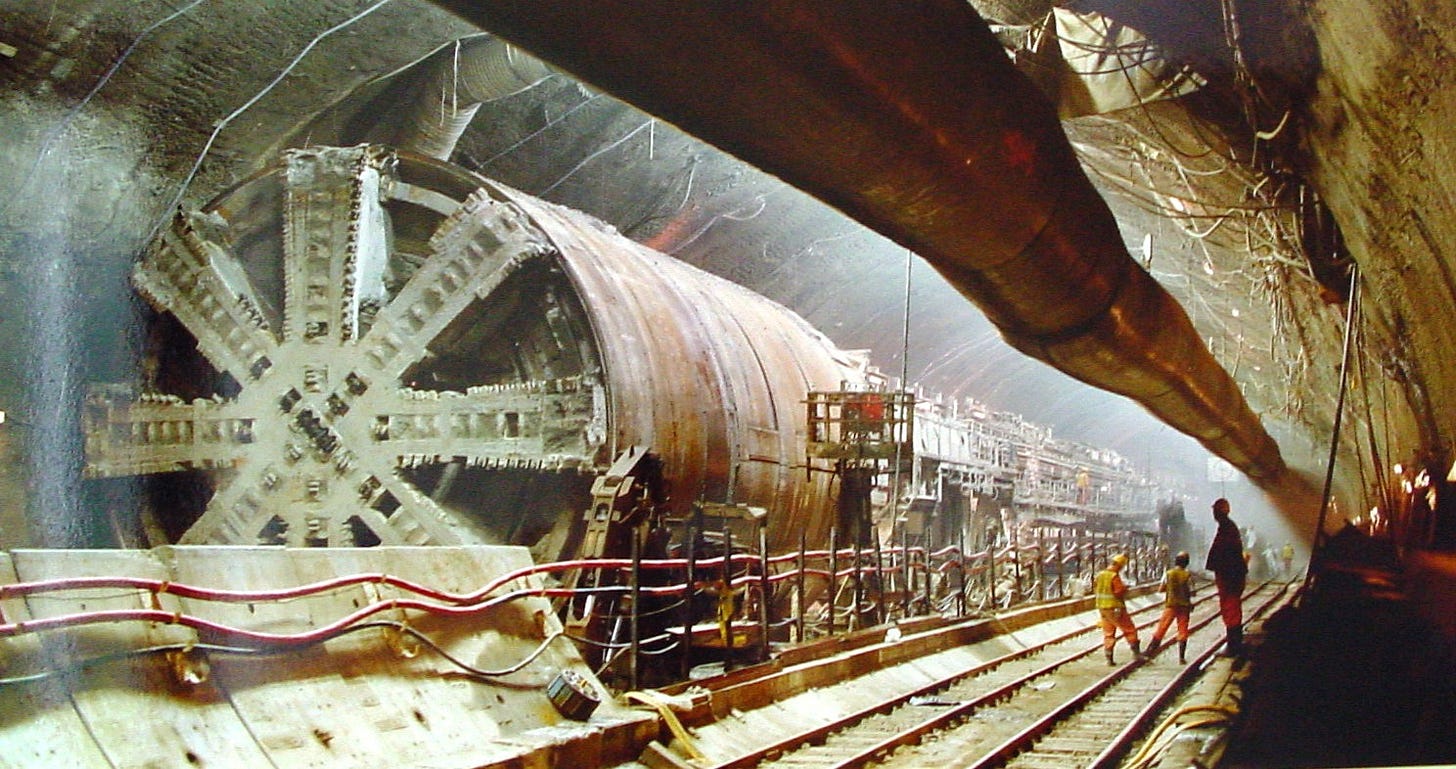 The Evolution of Tunnel Boring Machines - by Brian Potter