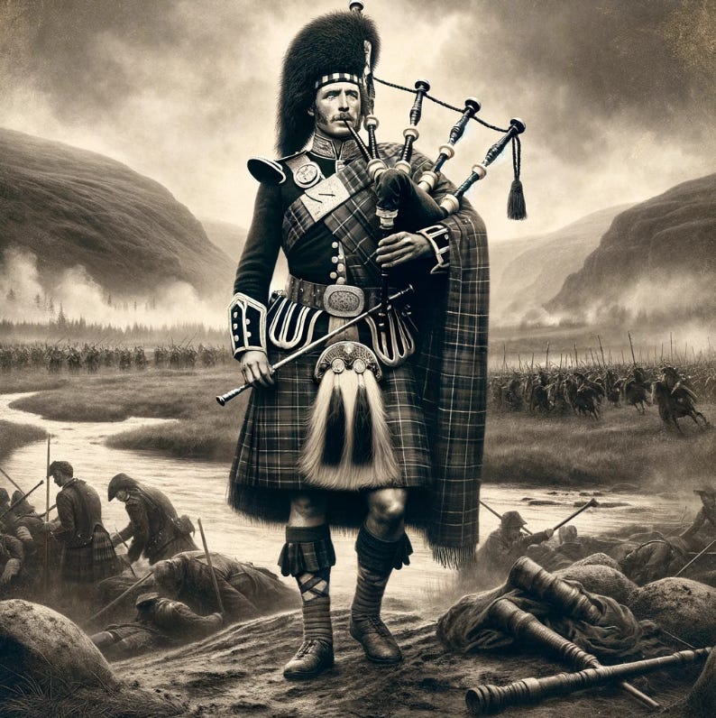 Finlay Maclver: The Piper at Altimarlach - by Bagtown Clans