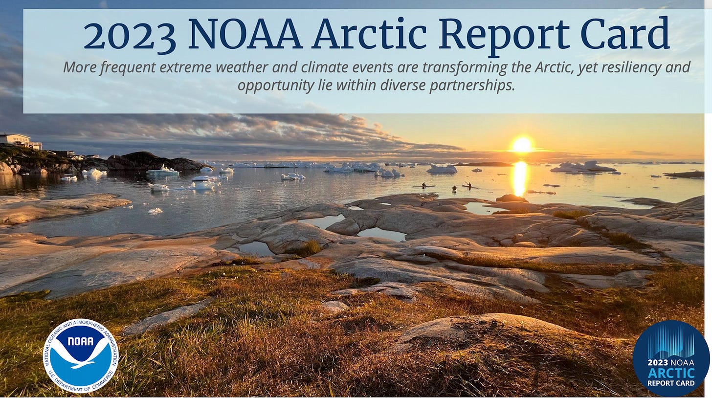 Arctic Report Card 2023 - by Rick Thoman