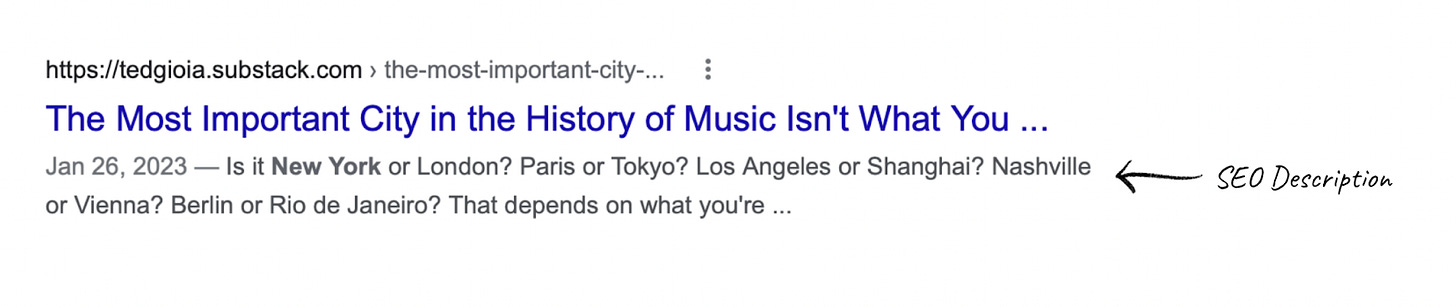 A guide to SEO on Substack - On Substack