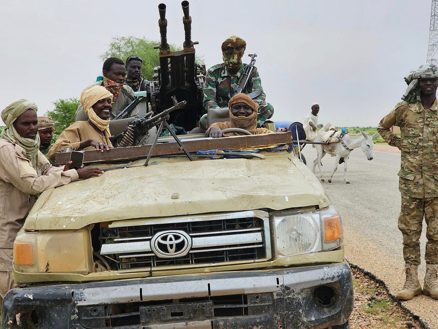 Map of the Areas of Control in Sudan