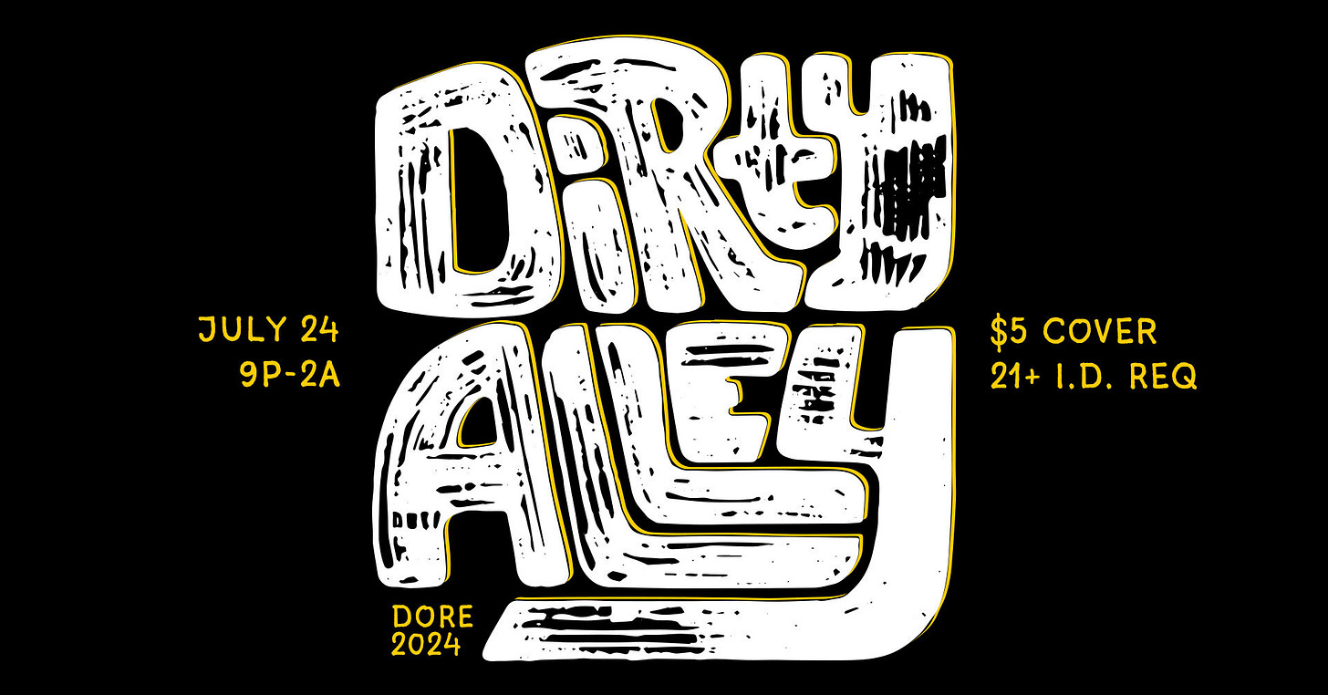 Up Your Alley/Dore Weekend Party Guide 2024 - Andymatic