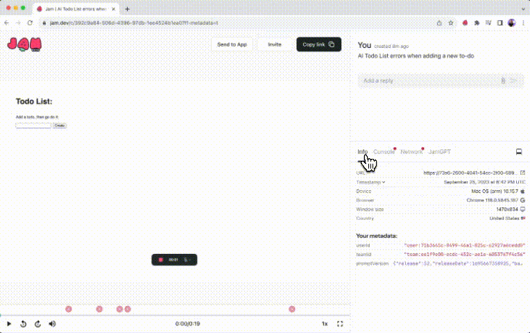 Jam | New! Debug faster w/ user ID + more in every ticket