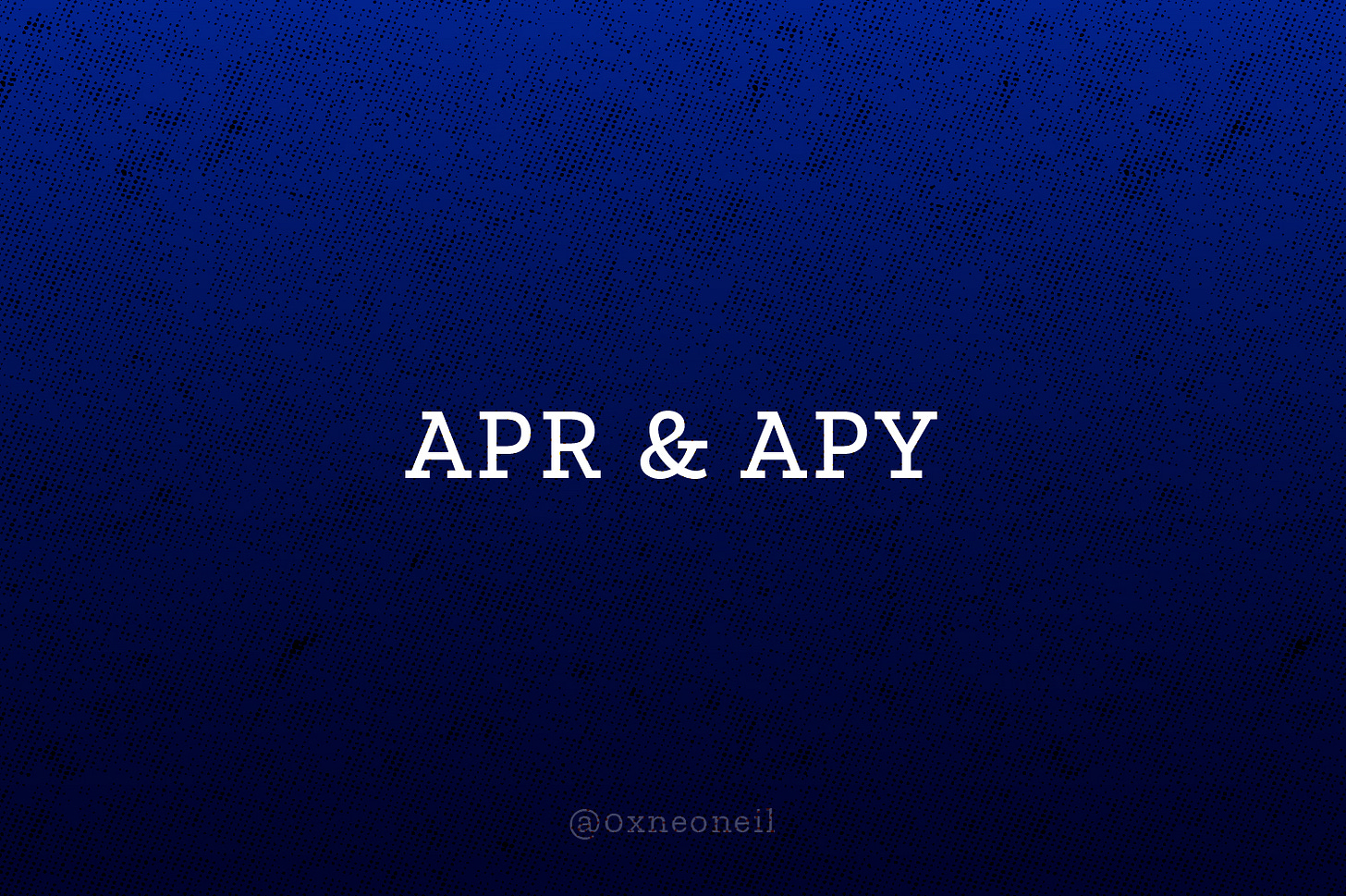 What is APR? What is APY? The difference between APR and APY in DeFi.