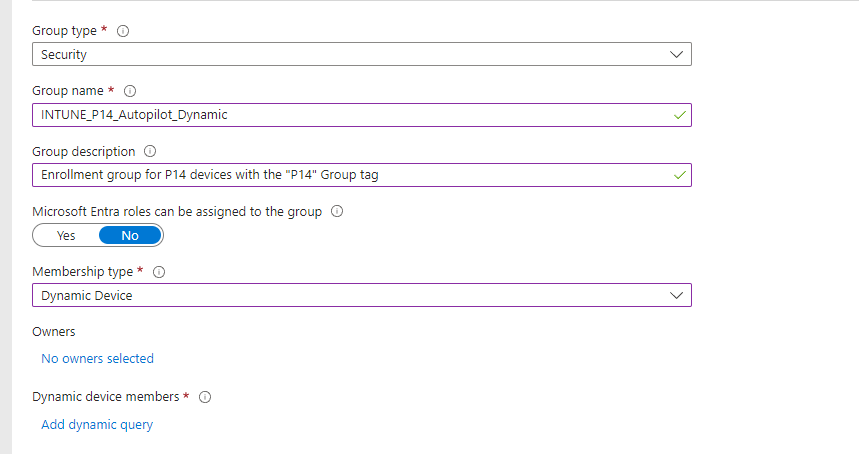 Preparing for AutoPilot Deployment: Dynamic Device groups and Autopilot Deployment Profiles