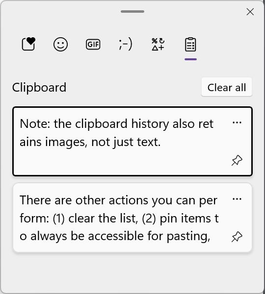 Use the copy clipboard history utility to paste past copied items
