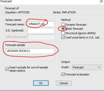 Forecasting Inflation Data Using EViews: A Step-by-Step Guide