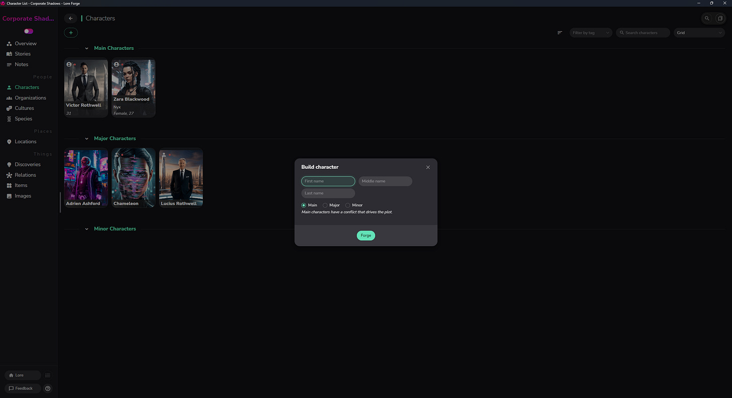 How I Use Lore Forge to Write My Fiction - by J D Lear