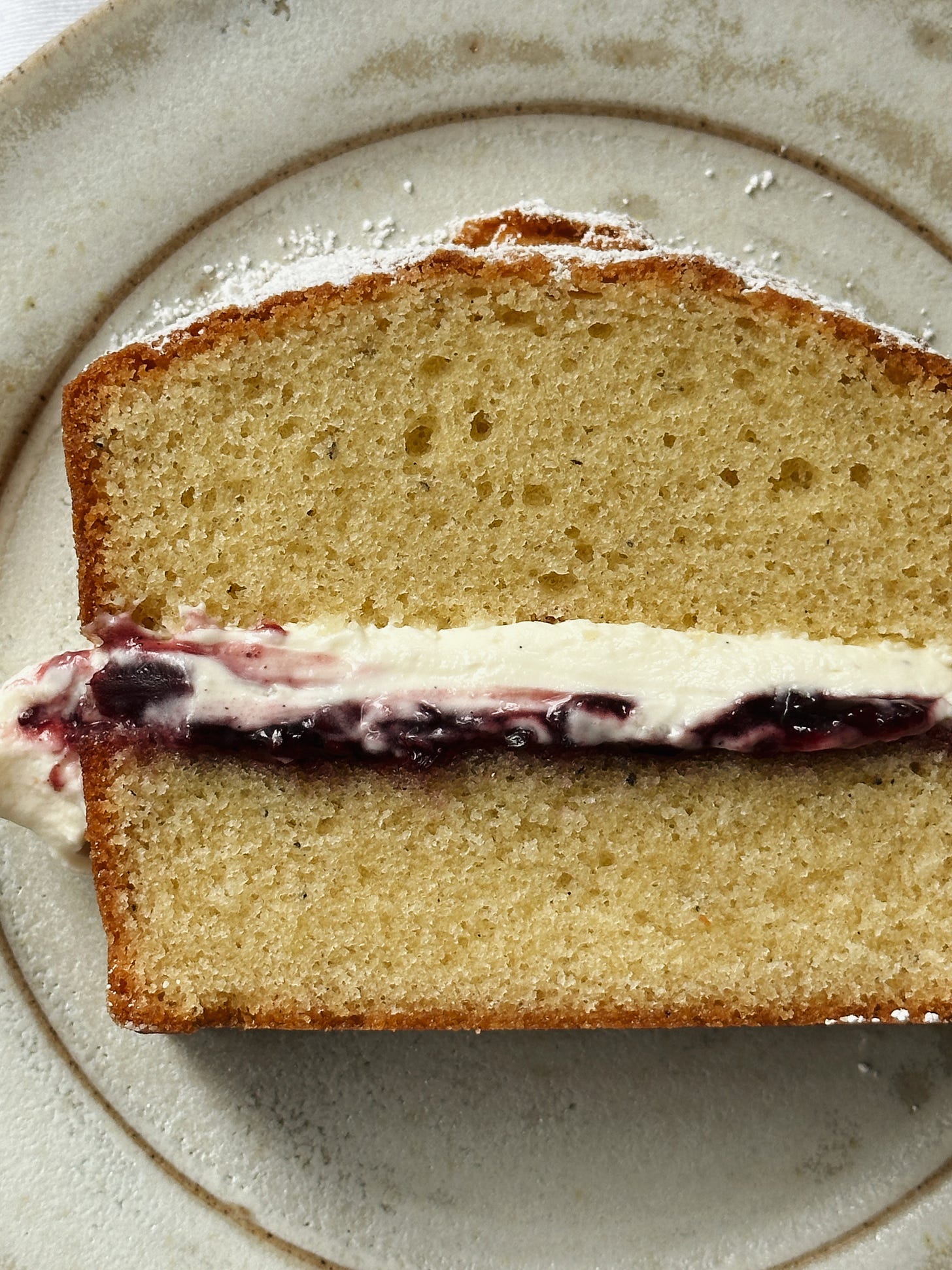Cardamom Loaf Cake with Jam & Cream - by Benjamina Ebuehi